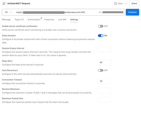 Connecting To Aws Iot Core With Username And Password Help Hub Postman Community