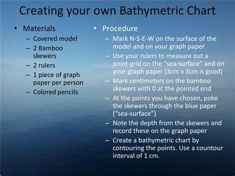 Ppt Ocean Floor Features And Creating Bathymetric Charts Powerpoint