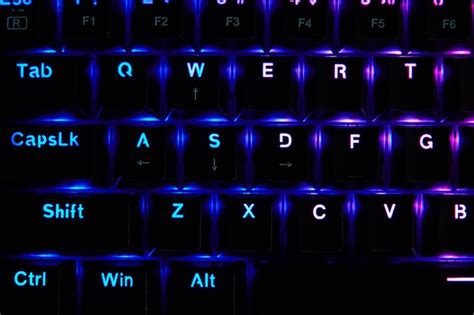 Premium Photo Gaming Rgb Keyboard On Dark Background
