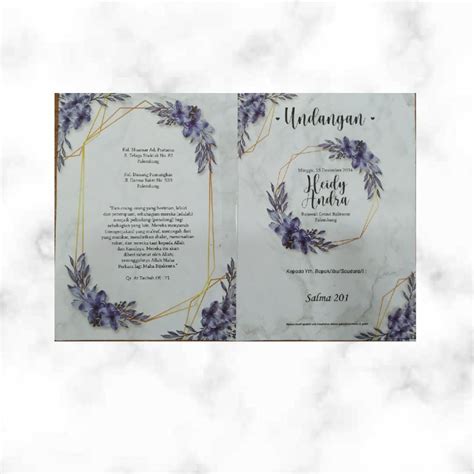 Jual Blangko Undangan Atau Kertas Undangan Pernikahan Bisa Untuk Khitanan Merek Salma 201 Dengan