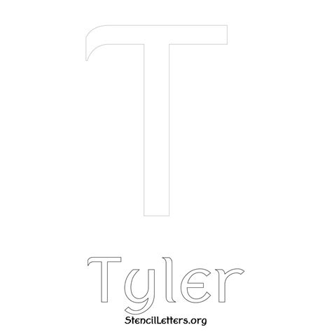 Tyler Free Printable Name Stencils With 6 Unique Typography Styles And