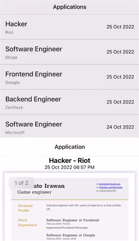 Github Hertantoirawangithub Resume Frontend A Mobile App To Easily