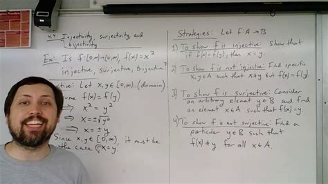 Section 44 Part 3 Proving Injectivity Surjectivity Bijectivity