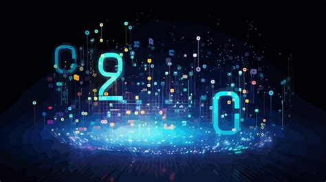 Futuristic Cybernetic 3d Numbers Pixel Art Vector Numeration Premium