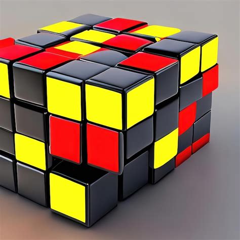 Premium Photo 3d Cube Placed On Background Render