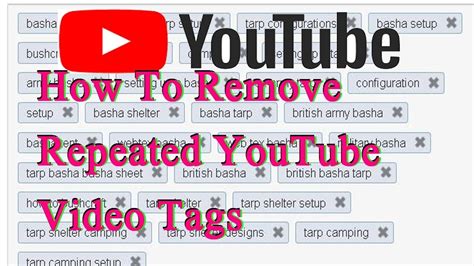 How To Check Remove Repeated Duplicate YouTube Video Tags YouTube