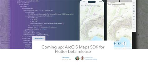 Coming Up Arcgis Maps Sdk For Flutter Beta Releas Esri Community