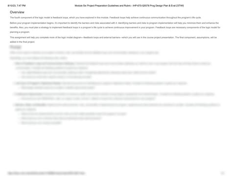 Solution 36474 Module Six Project Preparation Guidelines And Rubric