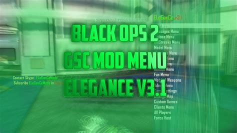 Black Ops 2 PS3 1 19 GSC Mod Menu ELeGanCe V3 1 YouTube