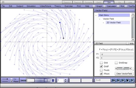 Simulation Vector Field 2d