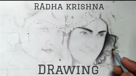 Drawing Radha Krishna Portrait Sketch Rajdeep Debnath Arts Youtube