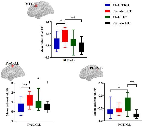 Sex Differences Of The Functional Brain Activity In Treatment Resistant