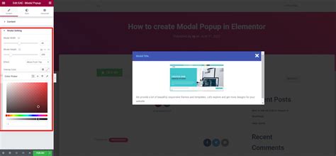 How To Create Modal Popup In Elementor With Free Plugin Engine