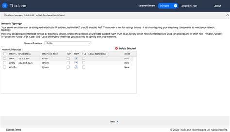 Initial Wizard Thirdlane Platform Documentation