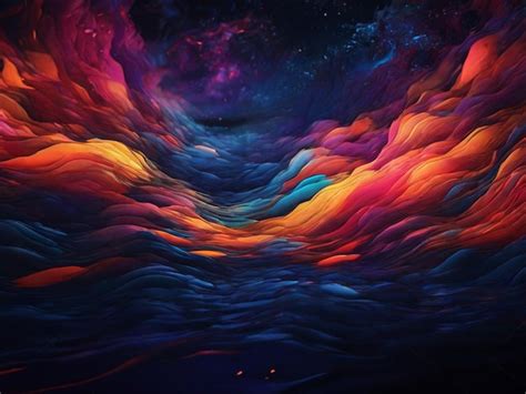 Premium Photo Photo Abstract Night Illustration Multi Colored Backdrop Generated By Ai