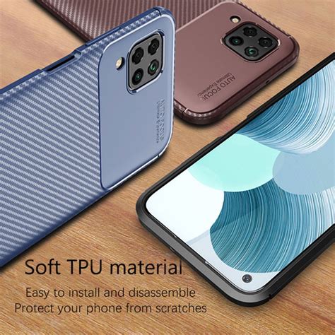 Phone Case For Huawei Nova I Case Cover Carbon Fiber Soft Silicone Tpu Shockproof Bumper Case