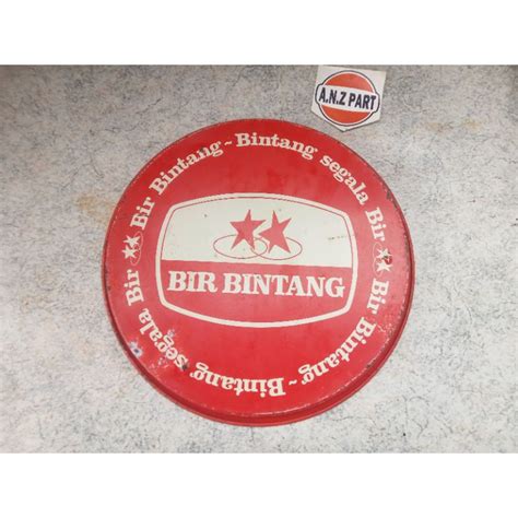 Jual Nampan Saji Beer Bir Bintang Pajangan Antik Garasi Vintage