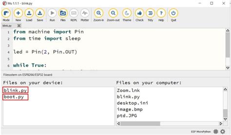 Lập trình ESP và ESP với MU Editor và MicroPython Mecsu vn