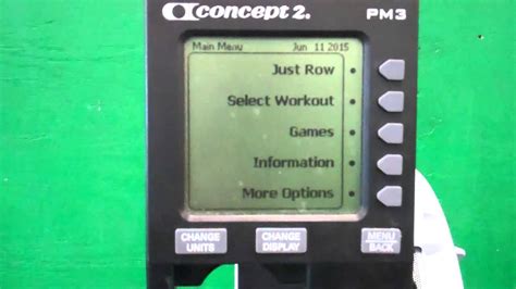 Setting Undefined Rest Times On Concept 2 Rower Youtube