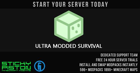 Technic Ultra Modded Survival Server Hosting Rental Stickypiston
