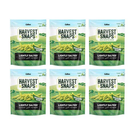 Harvest Snaps Veggie Chips Lightly Salted 8 5 Oz Case Of 6 Plant Protein Gluten Free