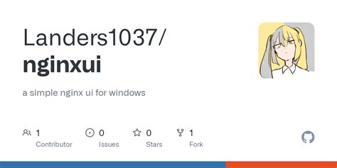 Github Landers Nginxui A Simple Nginx Ui For Windows