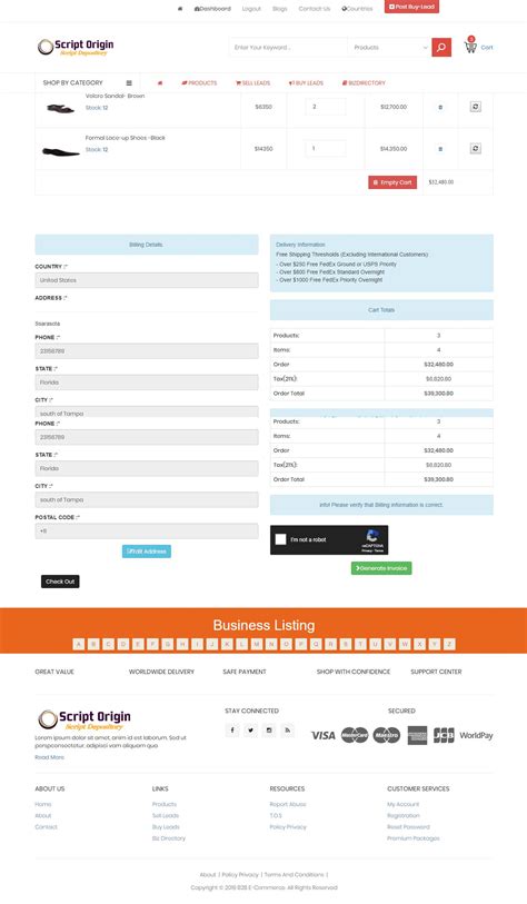 B2b B2c Business Script Php By Scriptorigin Codester