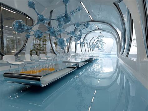 Image Of Advanced Technology Or Futuristic Environment Concept Featuring Sleek Design With