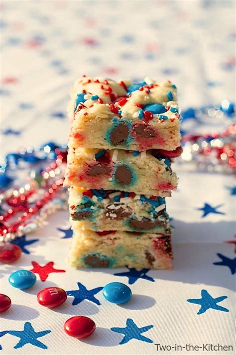 Patriotic Sugar Cookie Bars Two In The Kitchen Recipe 4th Of July Desserts Sugar Cookie