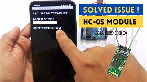 solved issue no hc 05 bluetooth module detected by android app youtube
