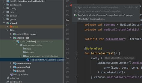 Kotlin How To Run Tests In Androidtest Module Stack Overflow