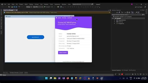How To Activating Guna Ui C Vbnet Youtube
