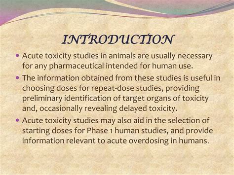 Subacute Toxicity Pptx