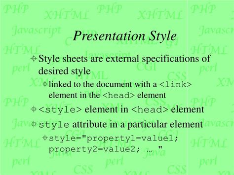 Ppt Html And Xhtml Powerpoint Presentation Free Download Id1447406