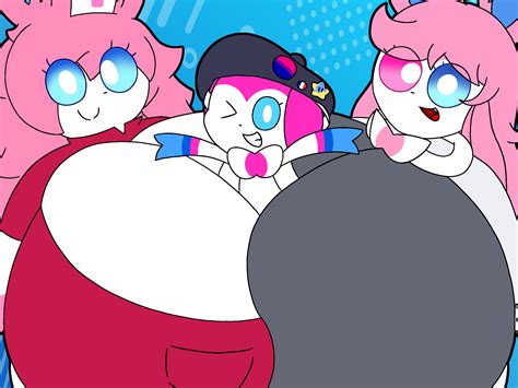 Rule 34 3girls Anthro Between Breasts Blue Eyes Breasts Bigger Than Head Breasts Bigger Than