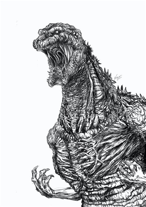Godzilla Drawing At Explore Collection Of Godzilla Drawing