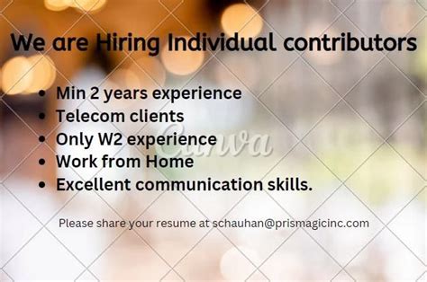 Hiring Sanjana Chauhan 13 Comments