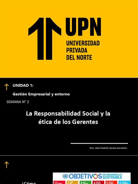 Semana 2 La Responsabilidad Social Y La ética De Los Gerentes Pdf Business