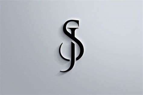 Entry 96 By Rtfmsafis2022 For Initials Monogram For Letter J And S Classic Simple Wedding