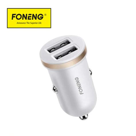 Foneng 48w Fast Car Charger 2 Ports Usb Type C Without Cable C18