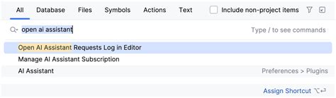 Ai Assistant Datagrip Documentation
