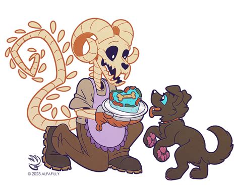 Chibi A Bonesman His Pup By Alfafilly On Deviantart