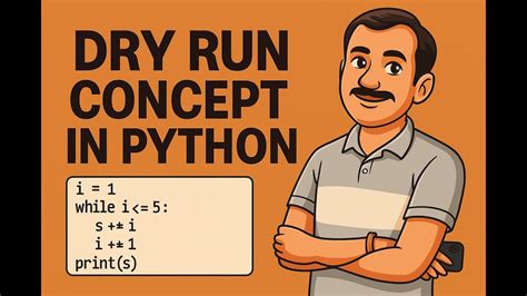 Dry Run Concept In Pythoncomputerexcelsolution Pythonprogramming
