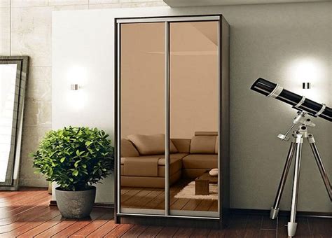Шафа купе 1 0м 2дв дзеркало бронза Fixmebli Fixmebli Меблі Львів