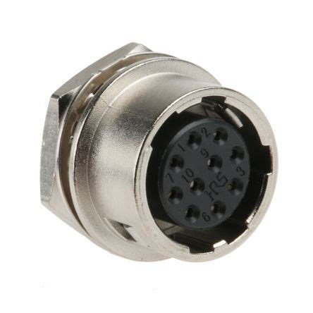 丸型コネクタ、10極、パネルマウント、hr10a 10r 10s71 Hr10a 10r 10s71 ヒロセ電機製｜電子部品・半導体