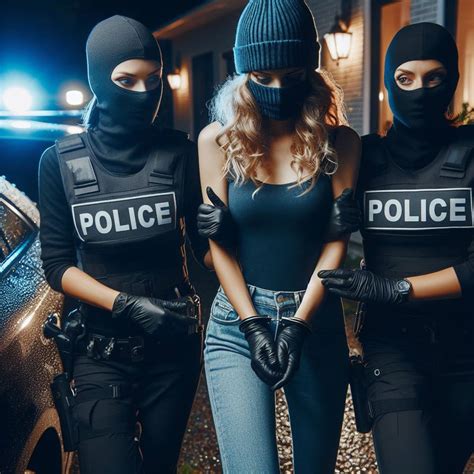 Burglar Arrested By Hooded Policewomen By Darkfoxai On Deviantart