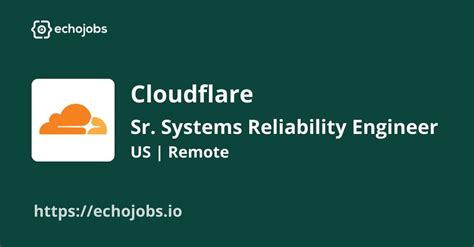 Cloudflare Is Hiring Sr Systems Reliability Engineer Storage Remote