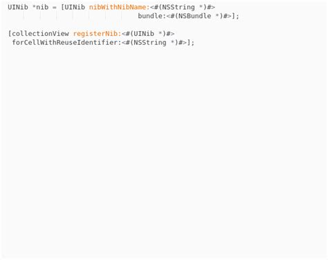 Register Nib For Uicollectionviewcell Codepad