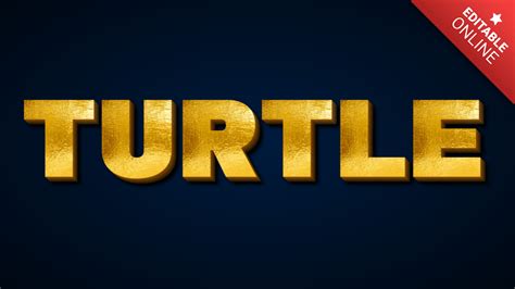 Turtle Text Effect Generator