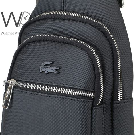 Sling Lacoste Bag Black For Men Watches Prime